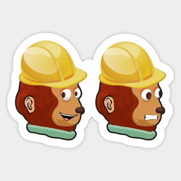 Monkey Stare puppet meme, funny memes - Monkey Meme - Sticker | TeePublic